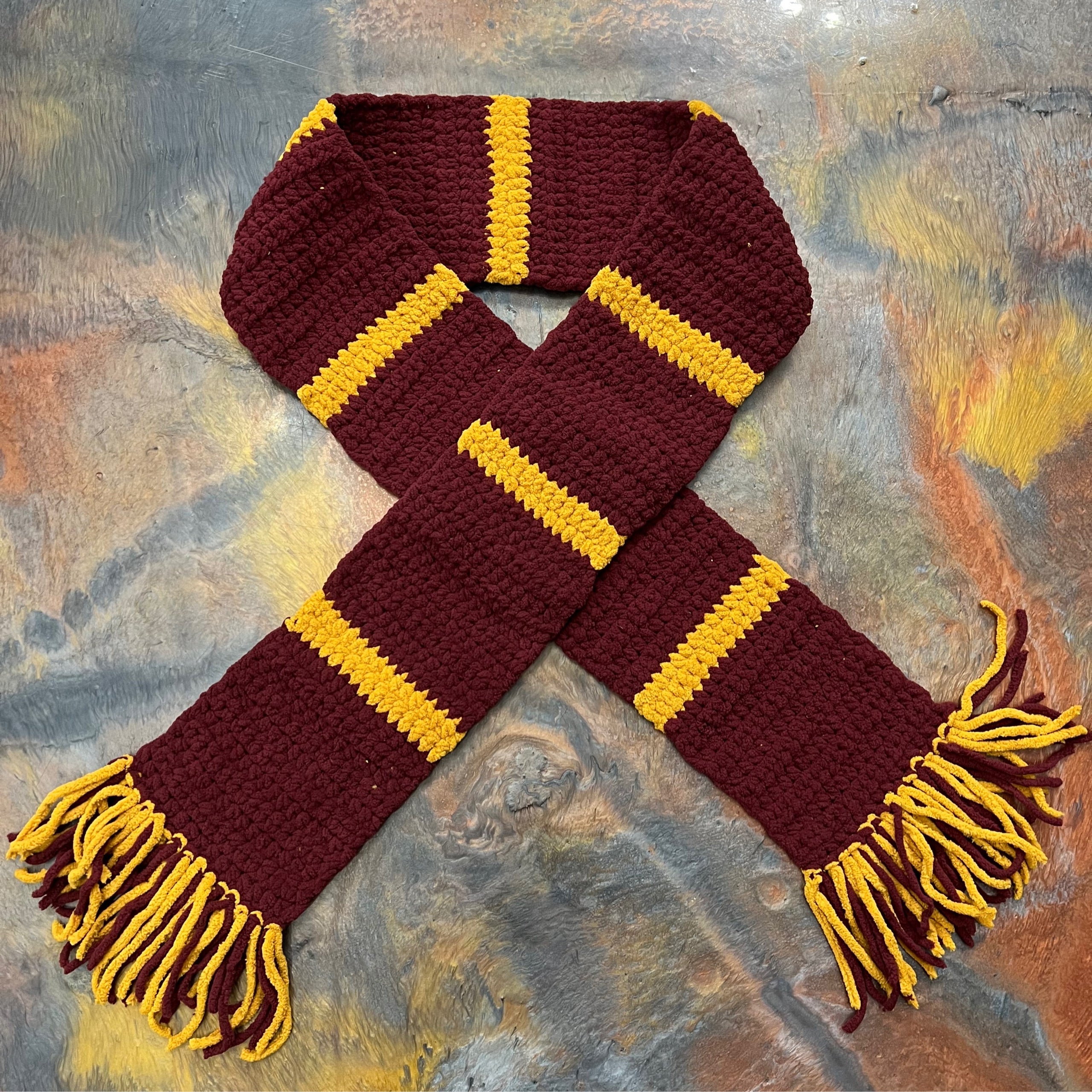 Gryffindor Scarf Crochet Pattern